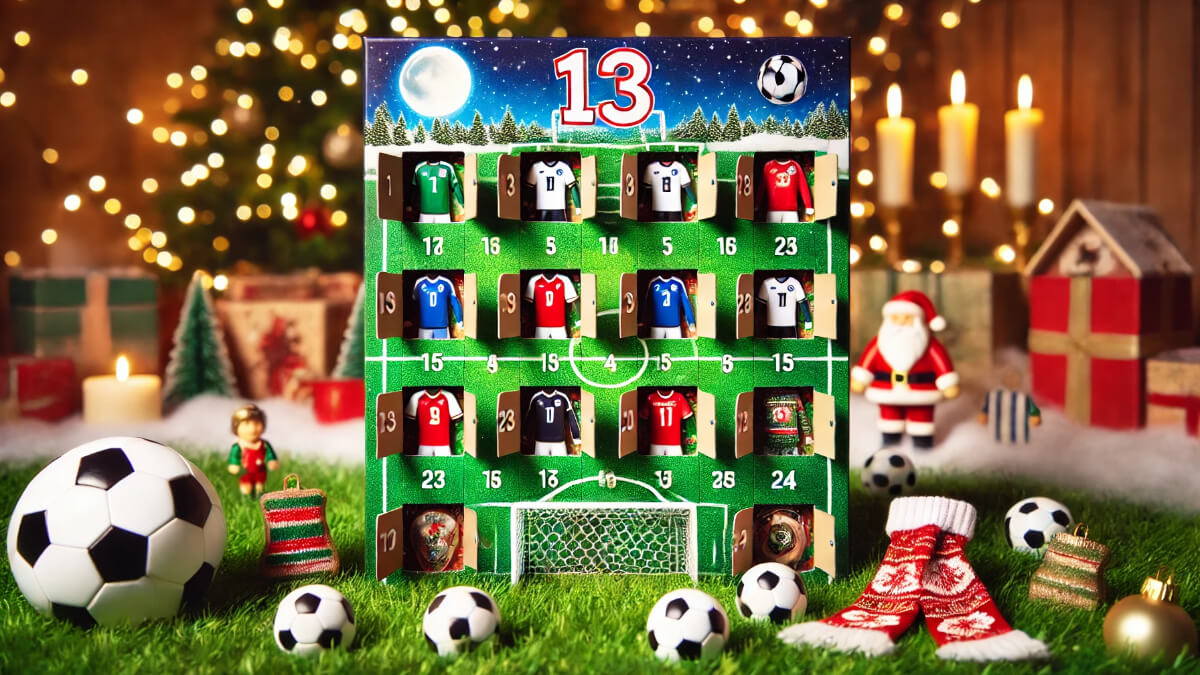 Fußball-Adventskalender 2025: Stadionfeeling für Zuhause